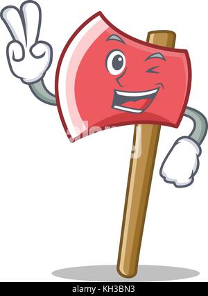 Finger axe character cartoon style Stock Vector Image & Art - Alamy