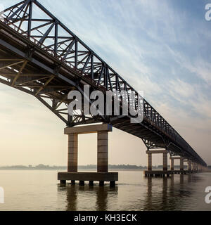 Ayeyarwady Bridge over the Irrawaddy River, Magway Region, Myanmar ...