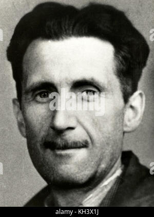 George Orwell. Portrait of the English novelist and journalist, Eric ...