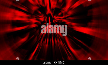 Scary red screaming vampire head. Illustration in genre of horror ...