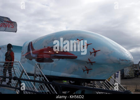 Red Arrows Simulator Stock Photo - Alamy