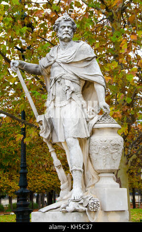 Marble statue of Hannibal (1722) by Sébastien Slodtz, Jardin des ...
