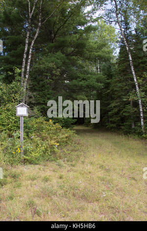 Mecca Trail, Mercer, Wisconsin Stock Photo - Alamy