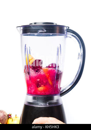 Healthy beetroot juice in a blender jar Stock Photo - Alamy