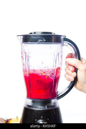 Healthy beetroot juice in a blender jar Stock Photo - Alamy