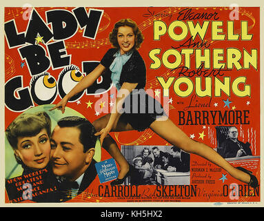 LADY BE GOOD, Robert Young, Ann Sothern, John Carroll, Red Skelton ...