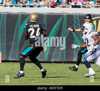 Los Angeles Chargers linebacker Blake Lynch (53) tackles New Orleans ...