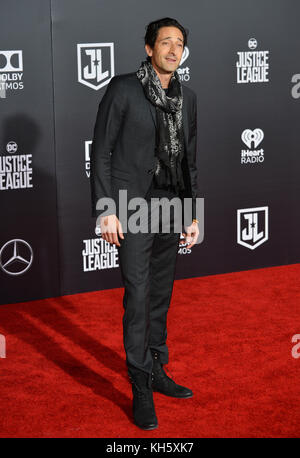 Adrien Brody at the World premiere of 'Justice League' held at the ...