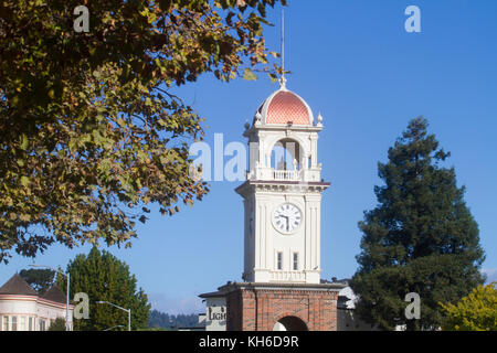 Clock Tower,Santa Cruz,California,USA Stock Photo - Alamy