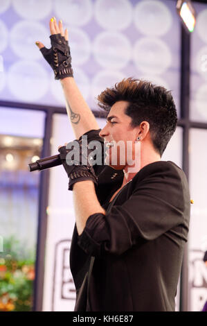 Adam Lambert during the Music Concert Queen + Adam Lambert - Rhapsody ...