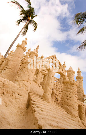 Sand Castle, Miami Beach, Florida USA Stock Photo - Alamy