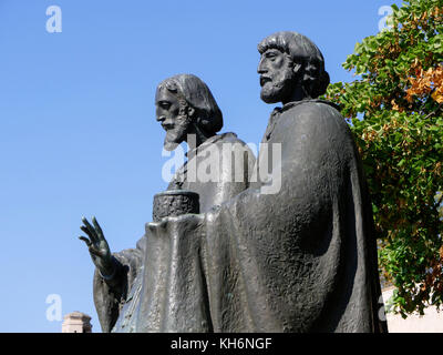 Monument Kyrill and Method at Castle of Nitra, Nitriansky kraj ...