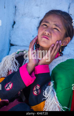 Ladakhi girl in traditional dress Ladakh Festival Leh Ladakh Jammu and ...