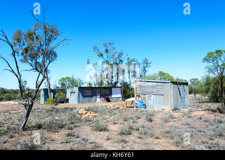 mining camp in lightning ridge an opal mining town in the Australian ...