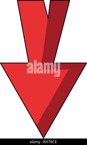 8bit colored arrow icon. Pixel retro arcade game arrow Stock Vector ...