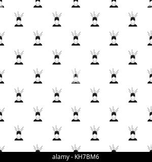 Male avatar and lightning pattern, simple style Stock Vector Image ...