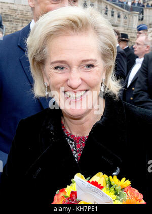 Princess Astrid and Prince Lorenz attending Te Deum at the Saint Michael and Saint Gudula ...