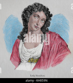 EMMA, LADY HAMILTON (1765-1815) mistress of Horatio Nelson as a ...
