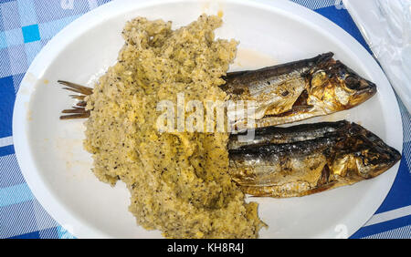 Lake Como, Italy. Typical fish named misultin dried in the sun Stock ...