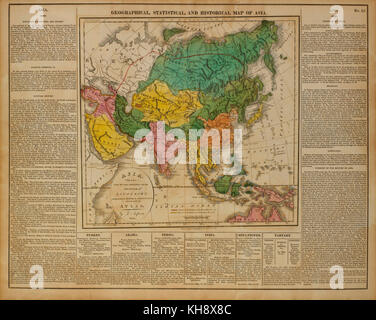Geographical and Historical Map of China, 1820 Stock Photo - Alamy