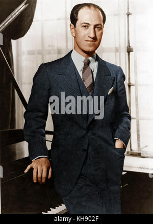 George GERSHWIN - portrait working on open score page . American ...