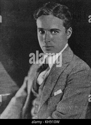 CHARLES CHAPLIN (1889-1977) English film actor and producer playing a ...