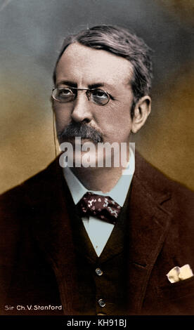 CHARLES VILLIERS STANFORD (1852-1924) Irish composer, about 1890 Stock ...