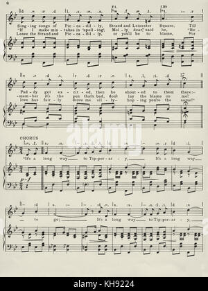 It's a Long, Long Way to Tipperary - song written and composed by Jack ...