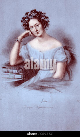 Portrait of Maria Szymanowska (1789-1831). Private Collection Stock ...