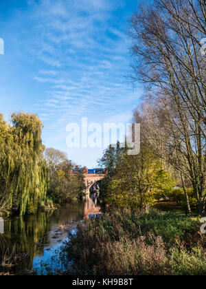 River Loddon, Winnersh, Berkshire, England, UK, GB Stock Photo - Alamy