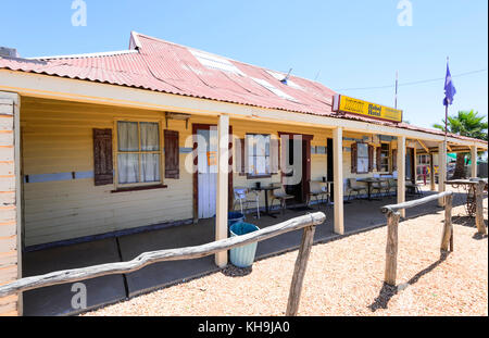 The iconic Hebel Hotel is a historic Outback pub, Hebel, South West ...