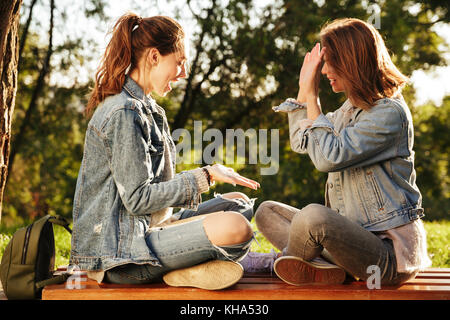 Attractive Beautiful Female Clap Hands With Each Other Wearing