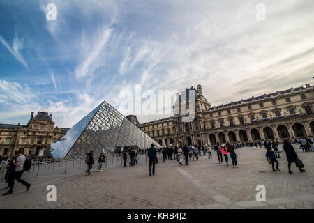 Paris, France - November, 2017. The beautiful Eiffel tower in Paris at ...