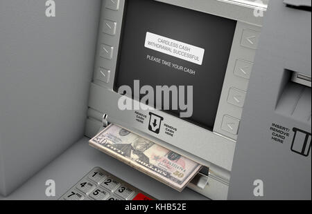 Cash coming out of atm slot Stock Photo: 47958762 - Alamy