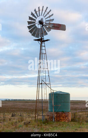 Wind powered water pump for irrigation, Wicken Fen, Cambridgeshire ...