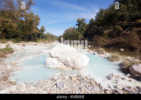 Bagni di Petriolo, the geothermal hot springs on the River Farma ...