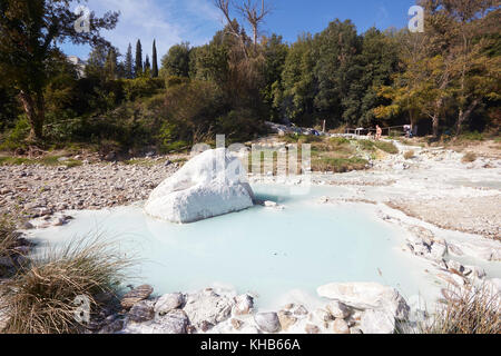 Bagni di Petriolo, the geothermal hot springs on the River Farma ...