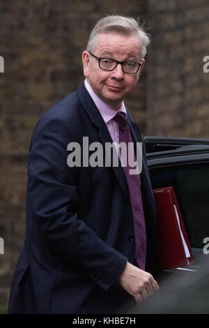 Environment Secretary Michael Gove leaves after a cabinet meeting at 10 ...