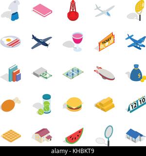 Plenty icons set, isometric style Stock Vector Image & Art - Alamy