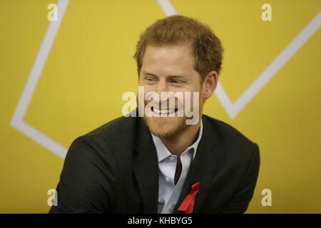 Prince Harry during his visit to the Terrence Higgins Trust (THT) HIV ...
