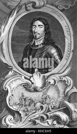 Sir Thomas Fairfax, Parliamentary General, 1612-1671. Victorious at the battles of Selby and ...