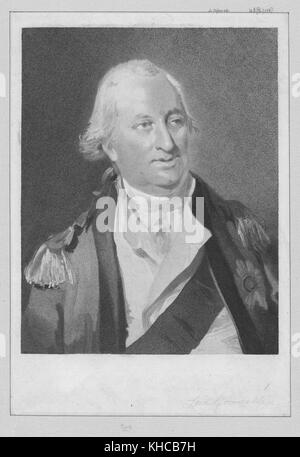 A portrait of Charles Cornwallis, he was a leading British general ...