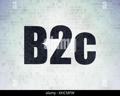 Business concept: B2c on Digital background Stock Photo - Alamy