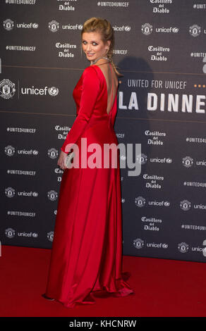 Rachel Riley attends a gala dinner at Old Trafford in Manchester, held ...