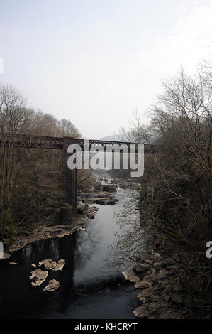River Taff, Berw Road Viaduct and The White Bridge viewed from the ...