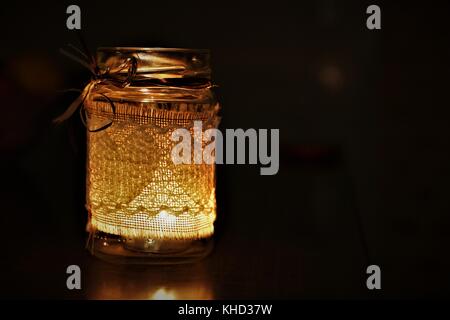romantic candle,lampion ,handmade Stock Photo - Alamy