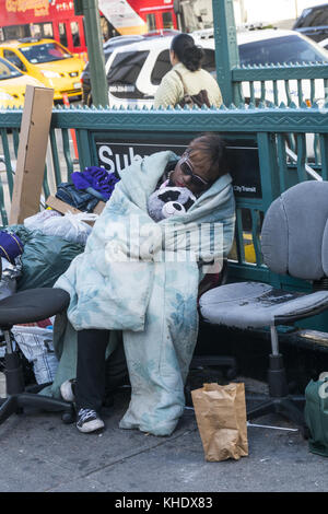 Homeless belongings on the sidewalk in the SoMa neighborhood in San ...