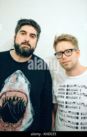 The German electronic music duo Digitalism performs a live concert at ...