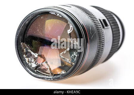 Smashed, broken Camera Stock Photo - Alamy