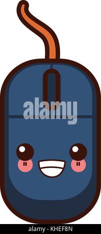 kawaii computer mouse icon Stock Vector Image & Art - Alamy